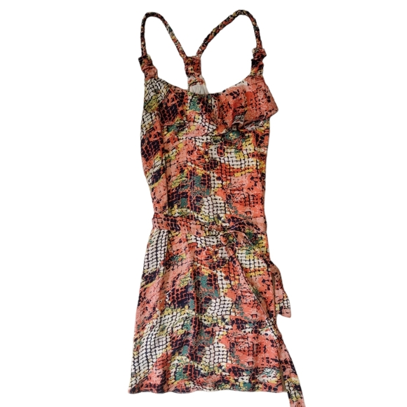 Joy Joy | Dresses | Joy Joy Peach Animal Print Sundress | Poshmark
